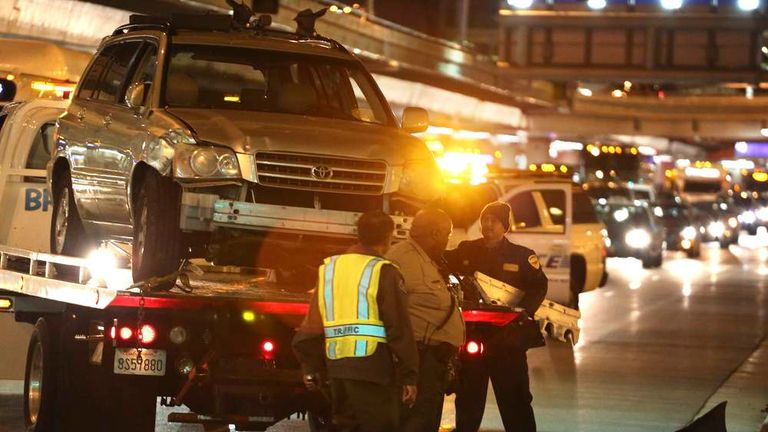 LAX Evacuated After Crash Sparks Gun Alert | US News | Sky News