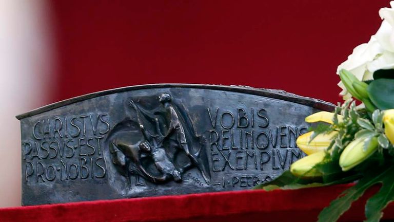 Vatican Puts 'St Peter's Bones' On Display | UK News | Sky News