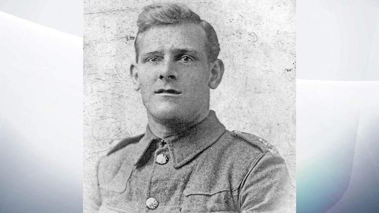 WWI Soldier Reburied With Full Military Honours | UK News | Sky News