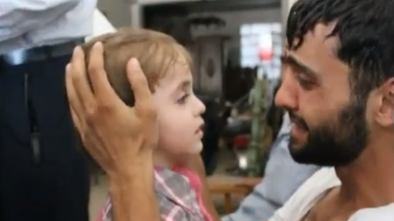 Syria: Father Reunited With His 'Dead' Son | World News | Sky News