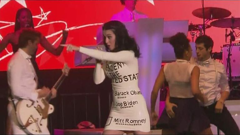 Katy Perry Teases New Video With Dig At Trump | Ents & Arts News | Sky News