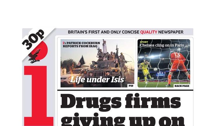 Wednesday's National Newspaper Front Pages | UK News | Sky News