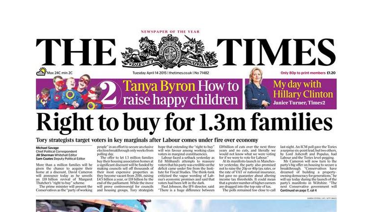 Tuesday's Newspaper Front Pages | Scoop News | Sky News