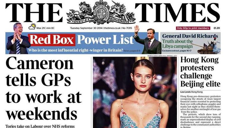 Tuesday's National Newspaper Front Pages | UK News | Sky News