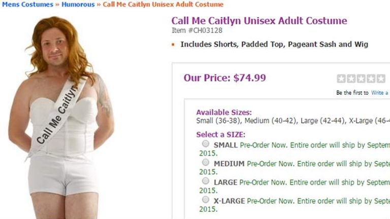 Caitlyn Jenner Halloween Costume Sparks Uproar Us News Sky News