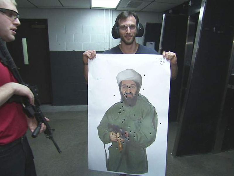 Osama Bin Laden Shooting Gun