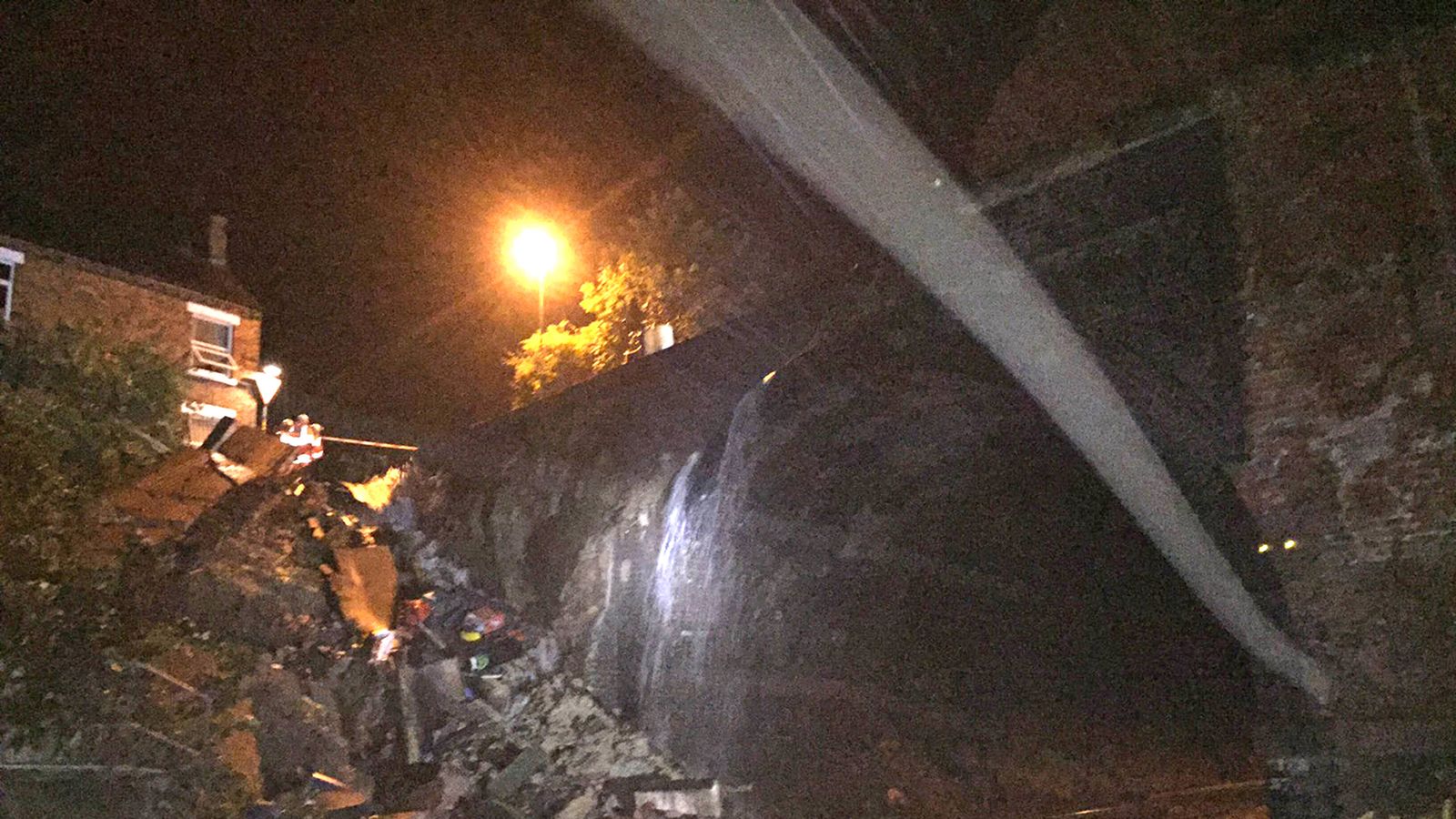 Bridge Collapse Onto Tracks Causes Rail Chaos | UK News | Sky News