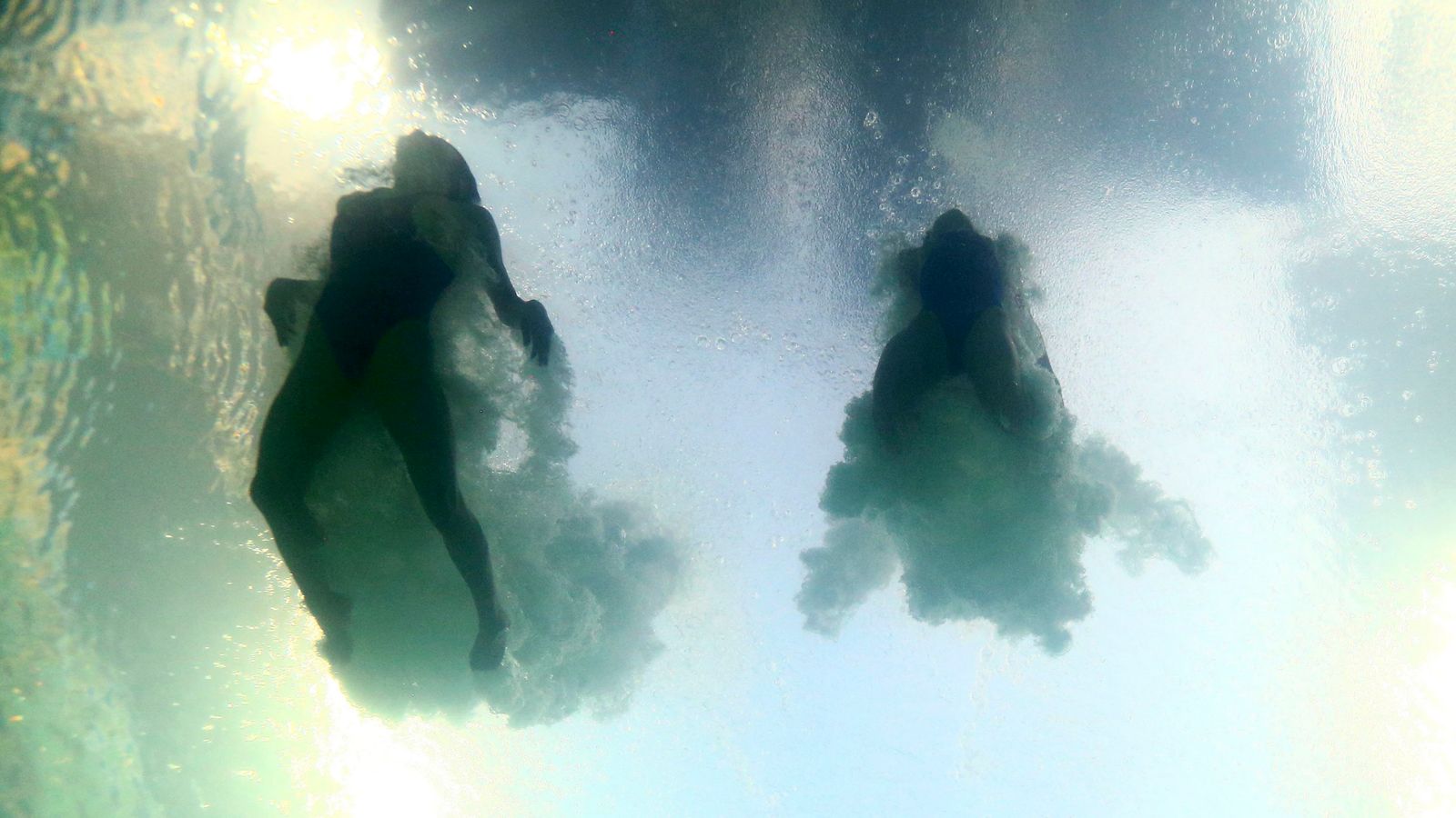 Olympic Diving Pool Turns Murky Green | World News | Sky News