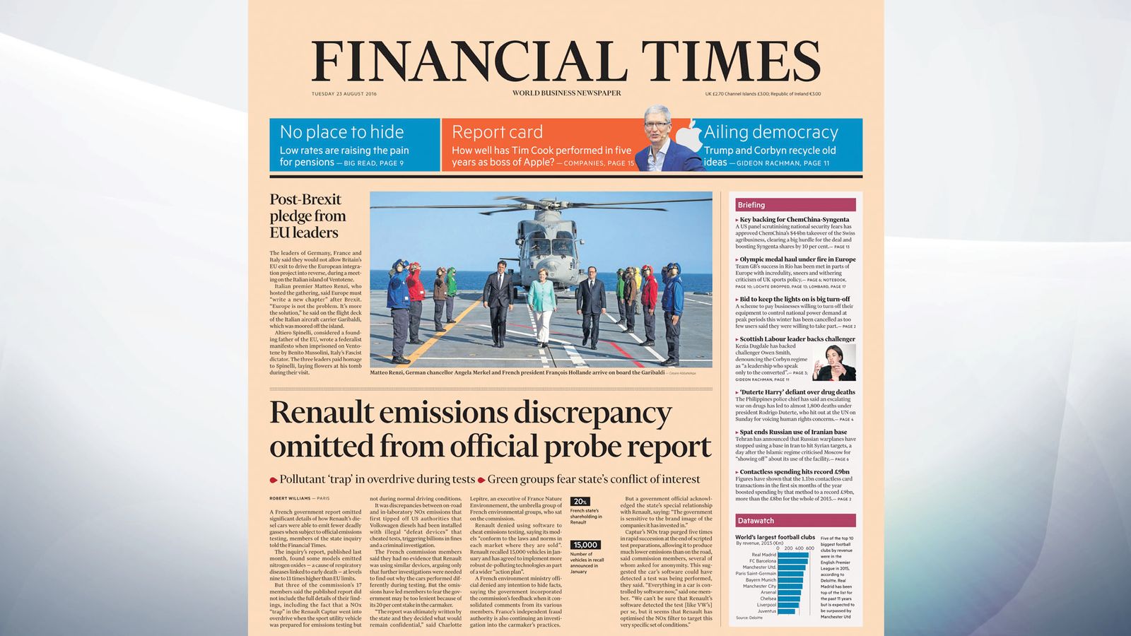 Tuesday's National Newspaper Front Pages | UK News | Sky News