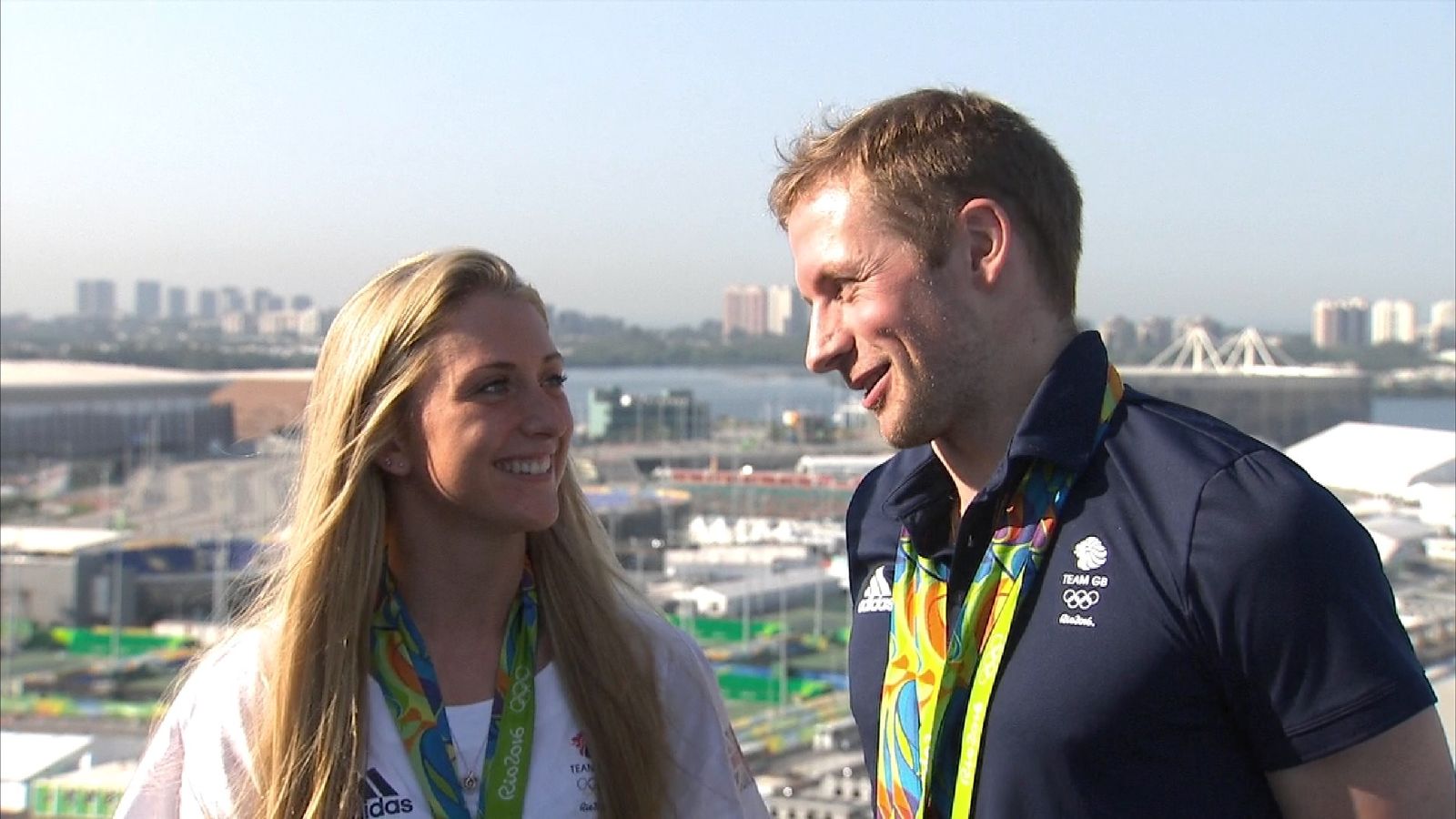 Golden Couple Trott And Kenny Eye Up Tokyo Games After Wedding Uk News Sky News