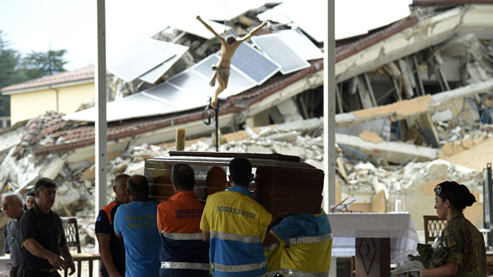 Relatives Gather To Remember Earthquake Victims | World News | Sky News