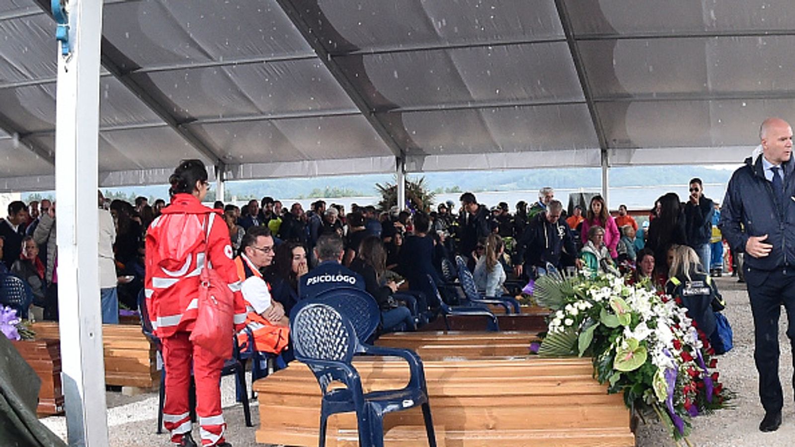 Relatives Gather To Remember Earthquake Victims | World News | Sky News