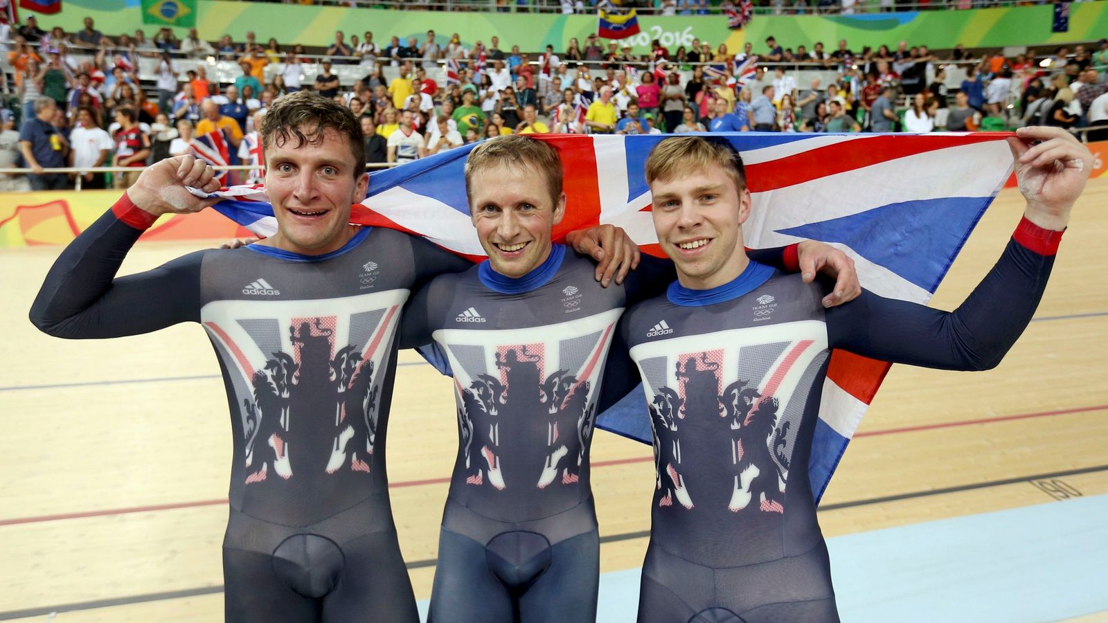 Gold For GB Cyclists In Men's Team Sprint | World News | Sky News