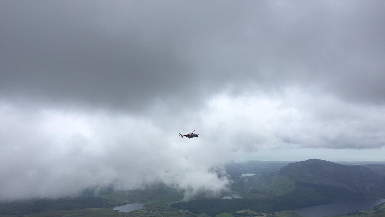 RAF Helicopter Catches Fire After Landing | UK News | Sky News