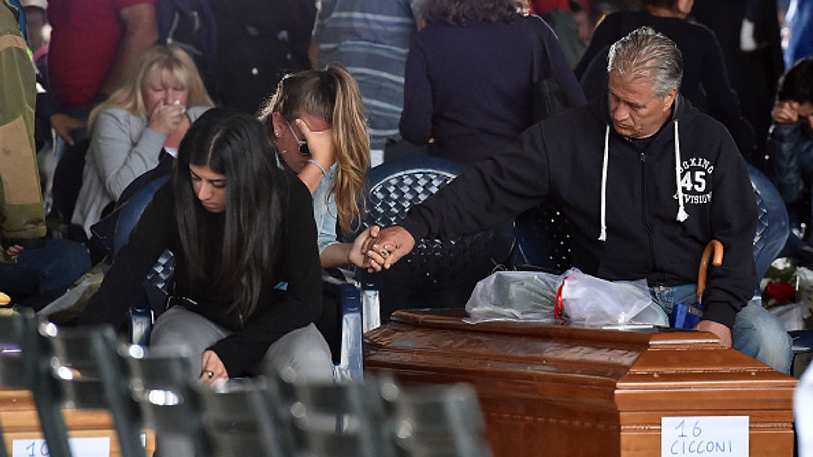 Relatives Gather To Remember Earthquake Victims | World News | Sky News