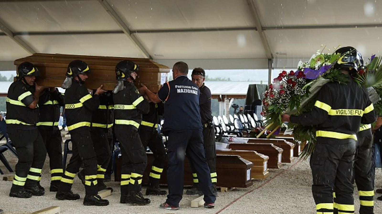 Relatives Gather To Remember Earthquake Victims | World News | Sky News