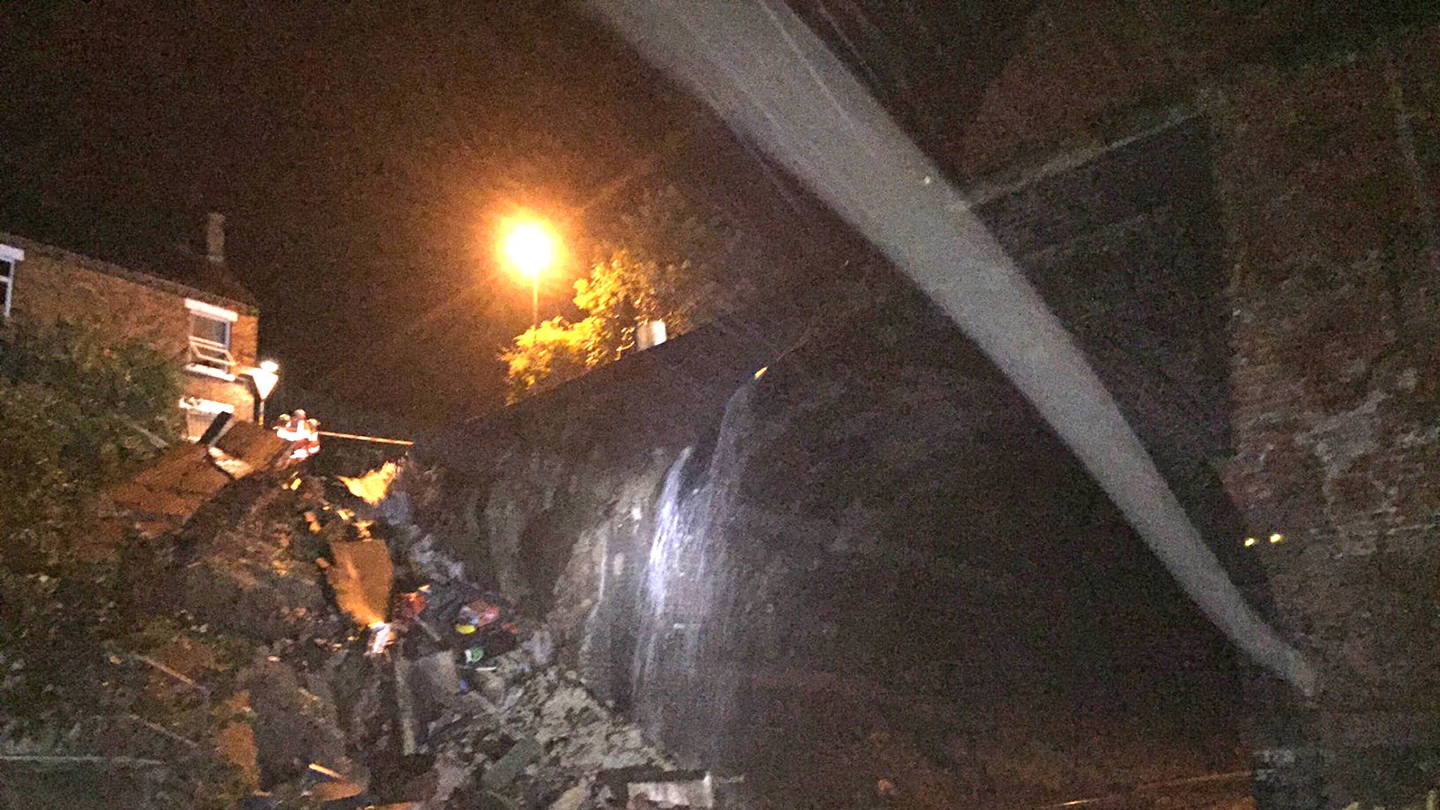 Bridge Collapse Onto Tracks Causes Rail Chaos | UK News | Sky News