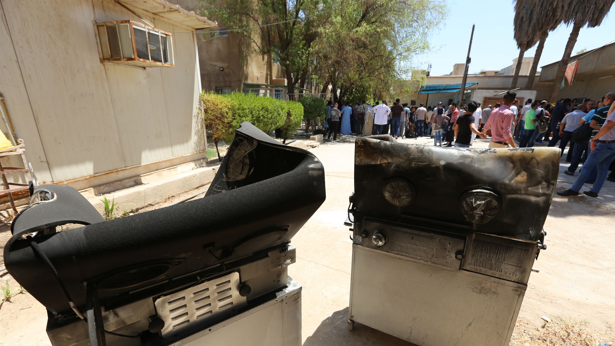 Electrical Fire At Iraqi Hospital Kills 12 Babies | World News | Sky News