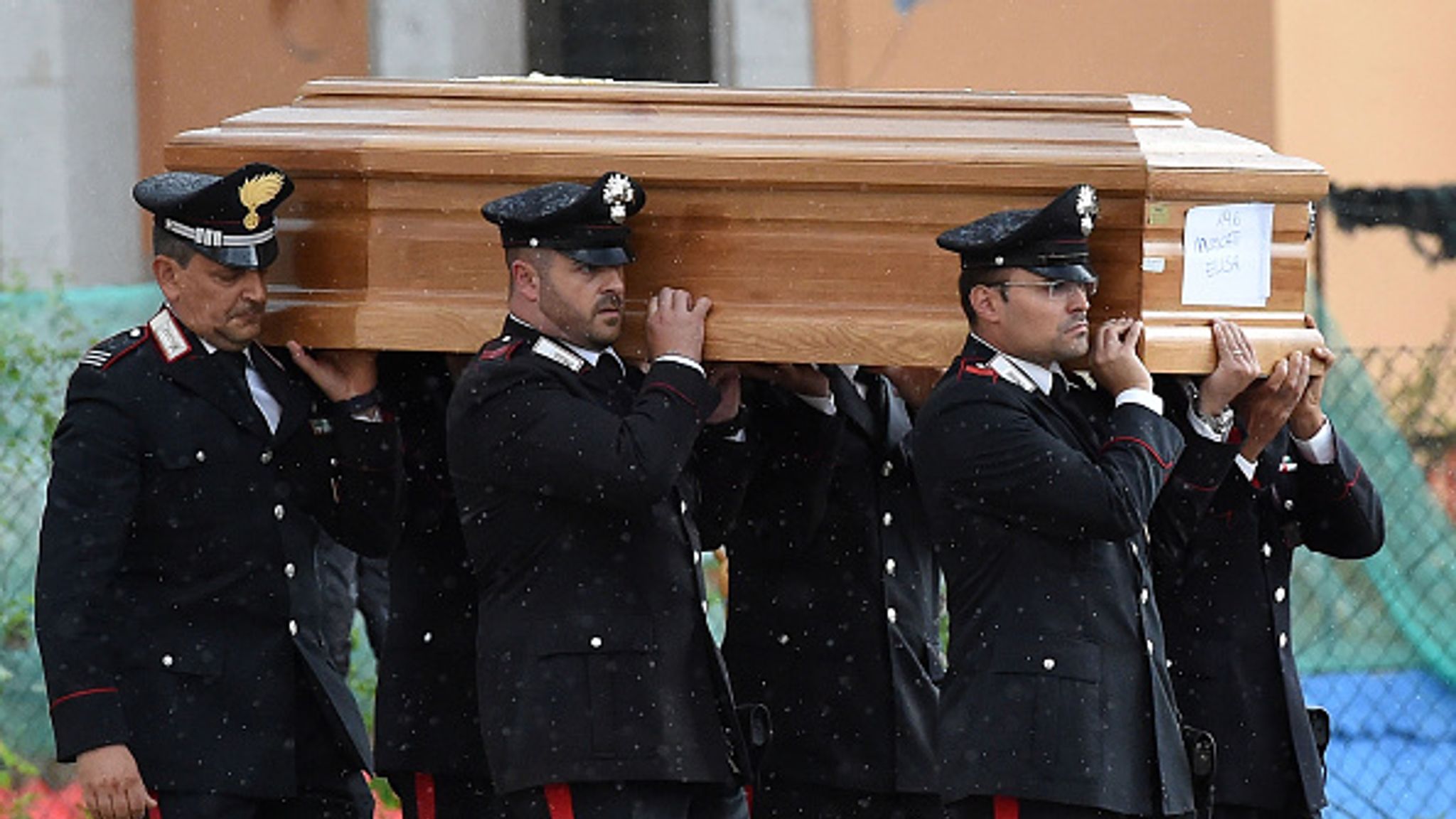 Relatives Gather To Remember Earthquake Victims | World News | Sky News