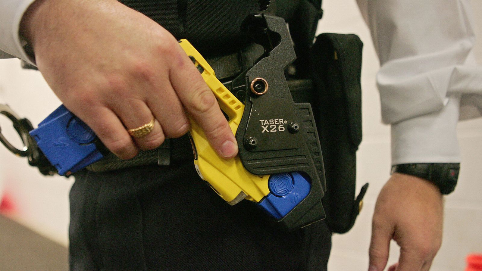 Blind man tasered as police mistake cane for gun | UK News | Sky News