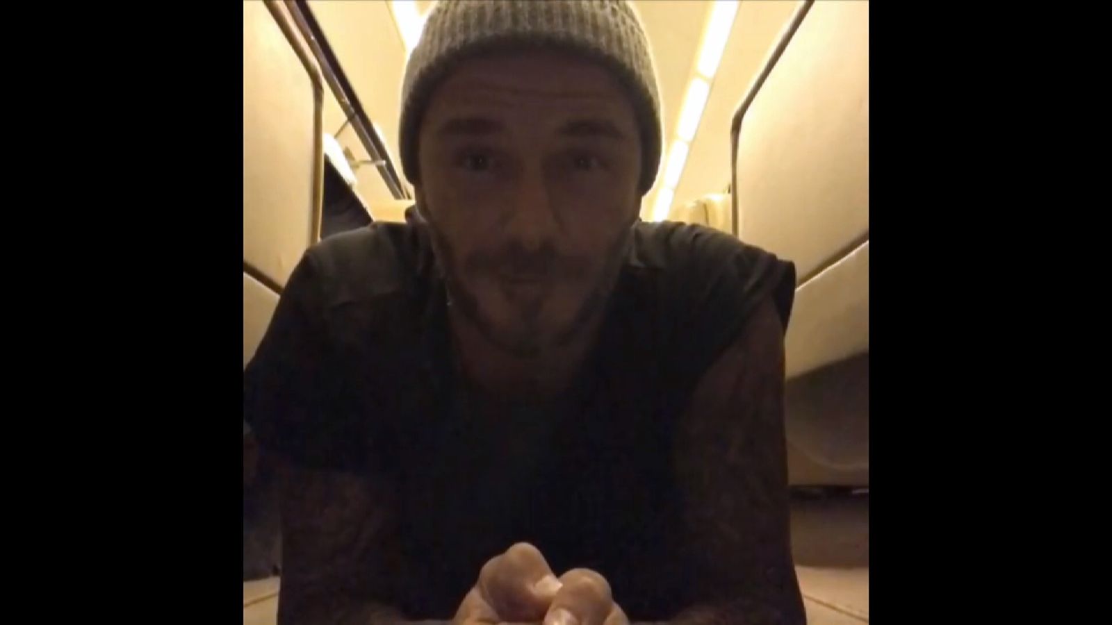 David Beckham takes part in charity campaign...on a plane | Scoop News ...