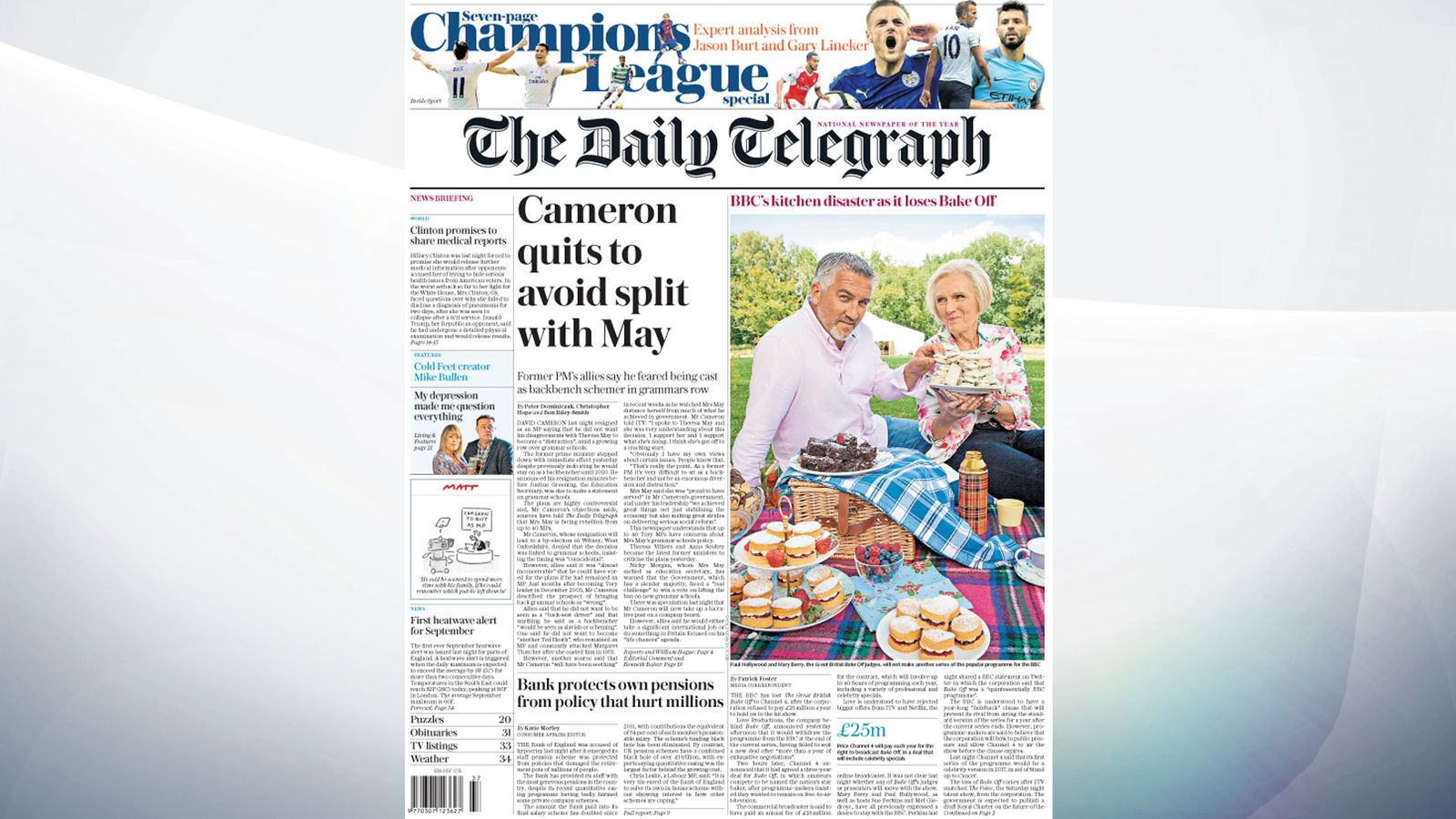 Tuesday's national newspaper front pages | UK News | Sky News