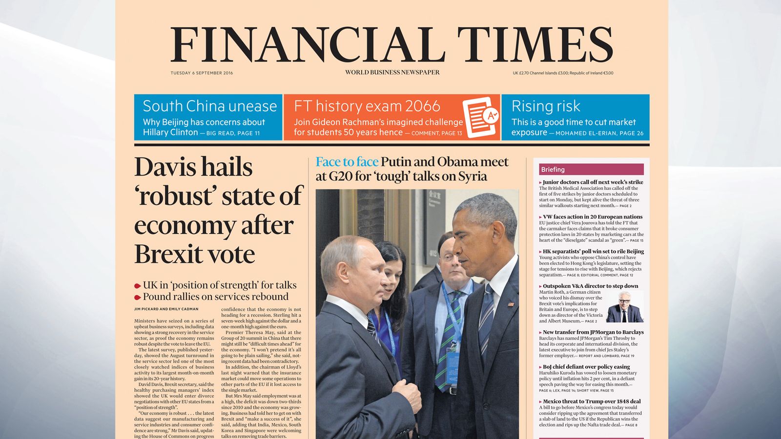 Tuesday's National Newspaper Front Pages | UK News | Sky News