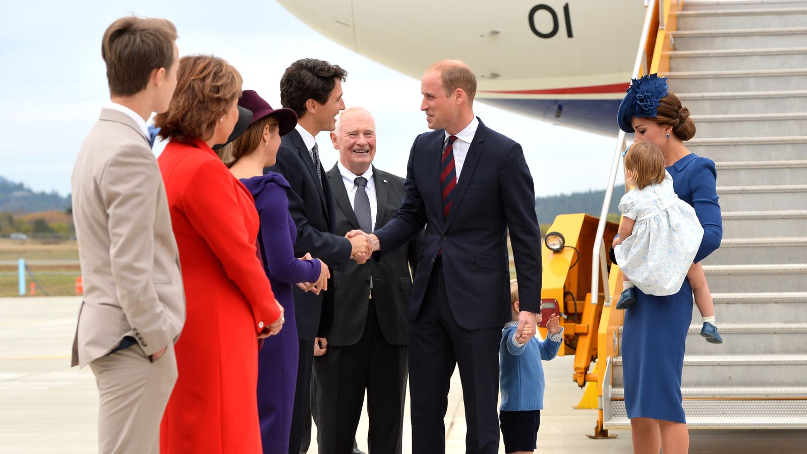 Canada welcomes Royal family of four | World News | Sky News