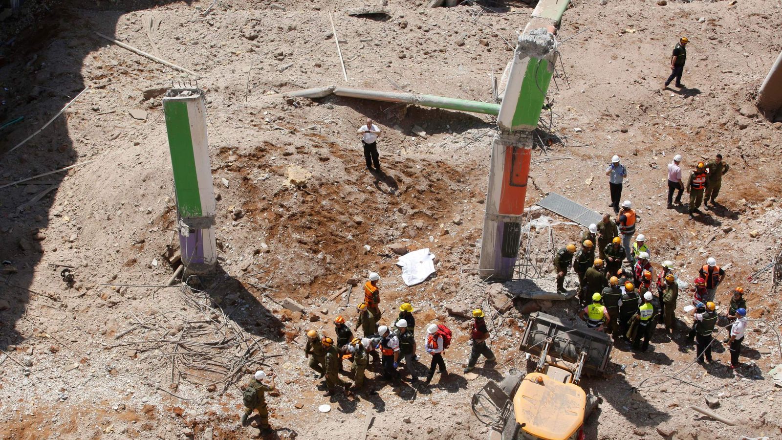 People Trapped In Tel Aviv Building Collapse | World News | Sky News