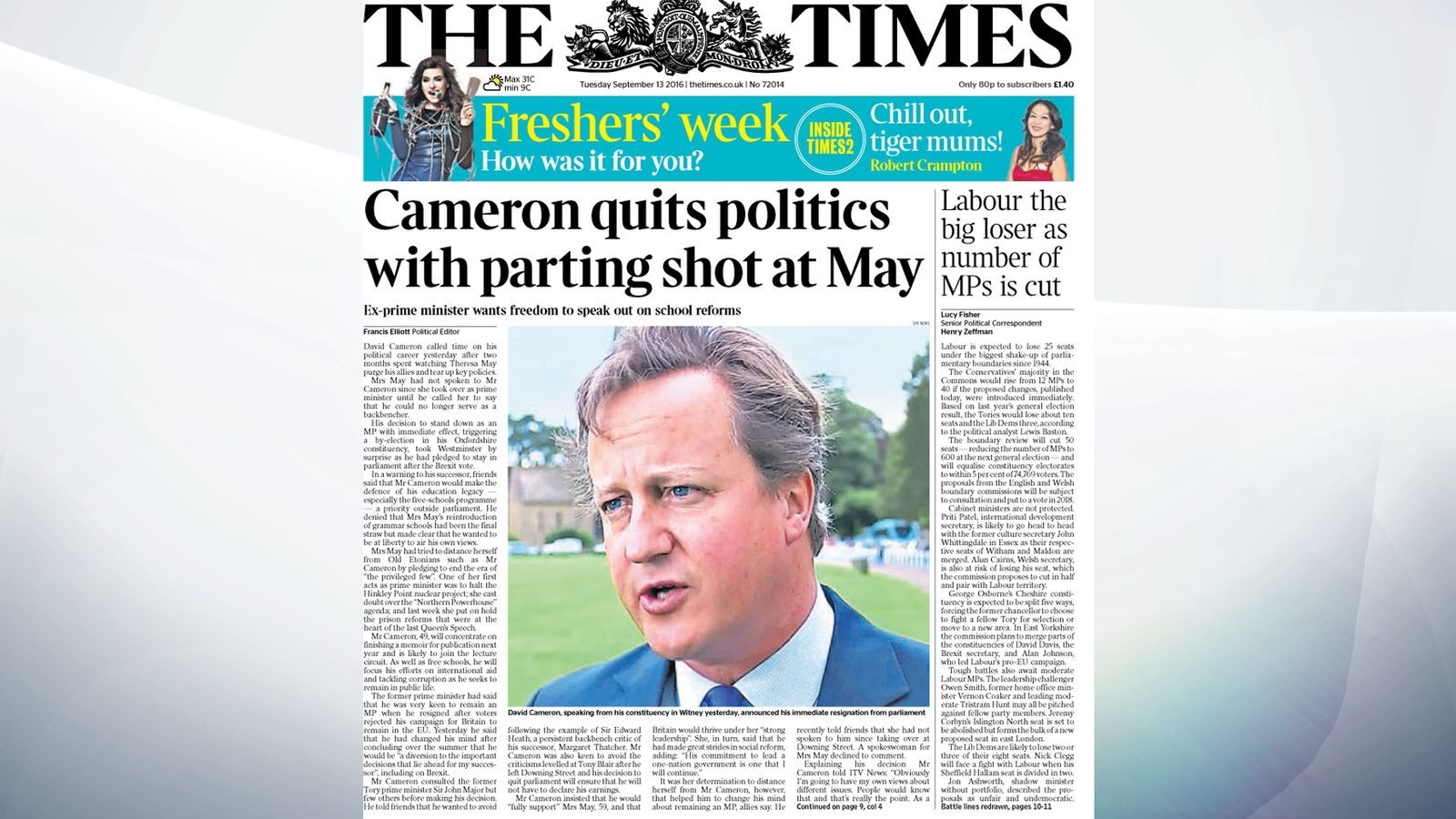 Tuesday's national newspaper front pages | UK News | Sky News