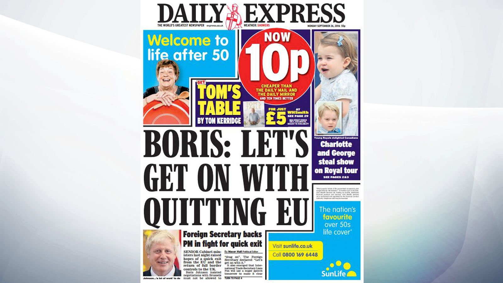 Monday's national newspaper front pages | UK News | Sky News