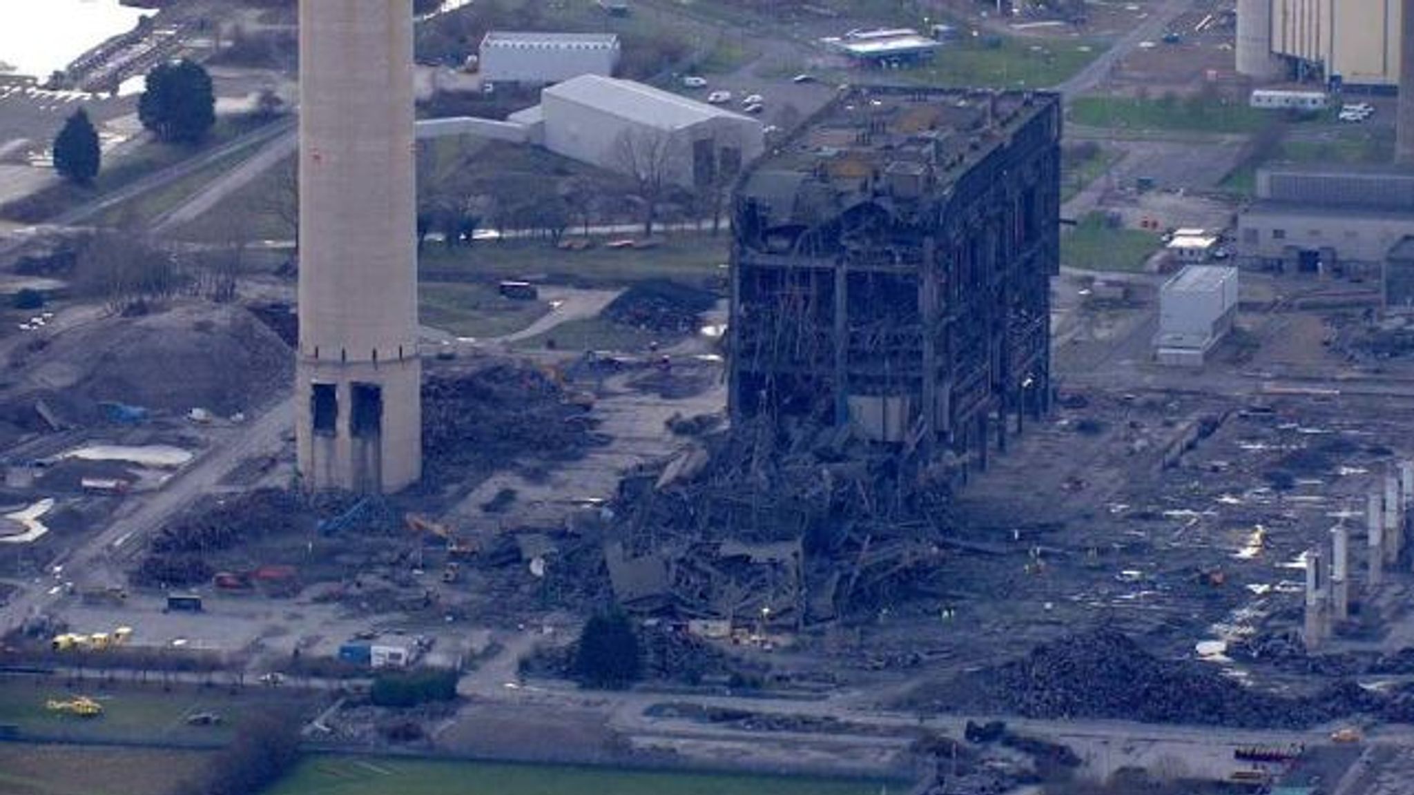 Body In Didcot Power Station Wreckage Identified | UK News | Sky News