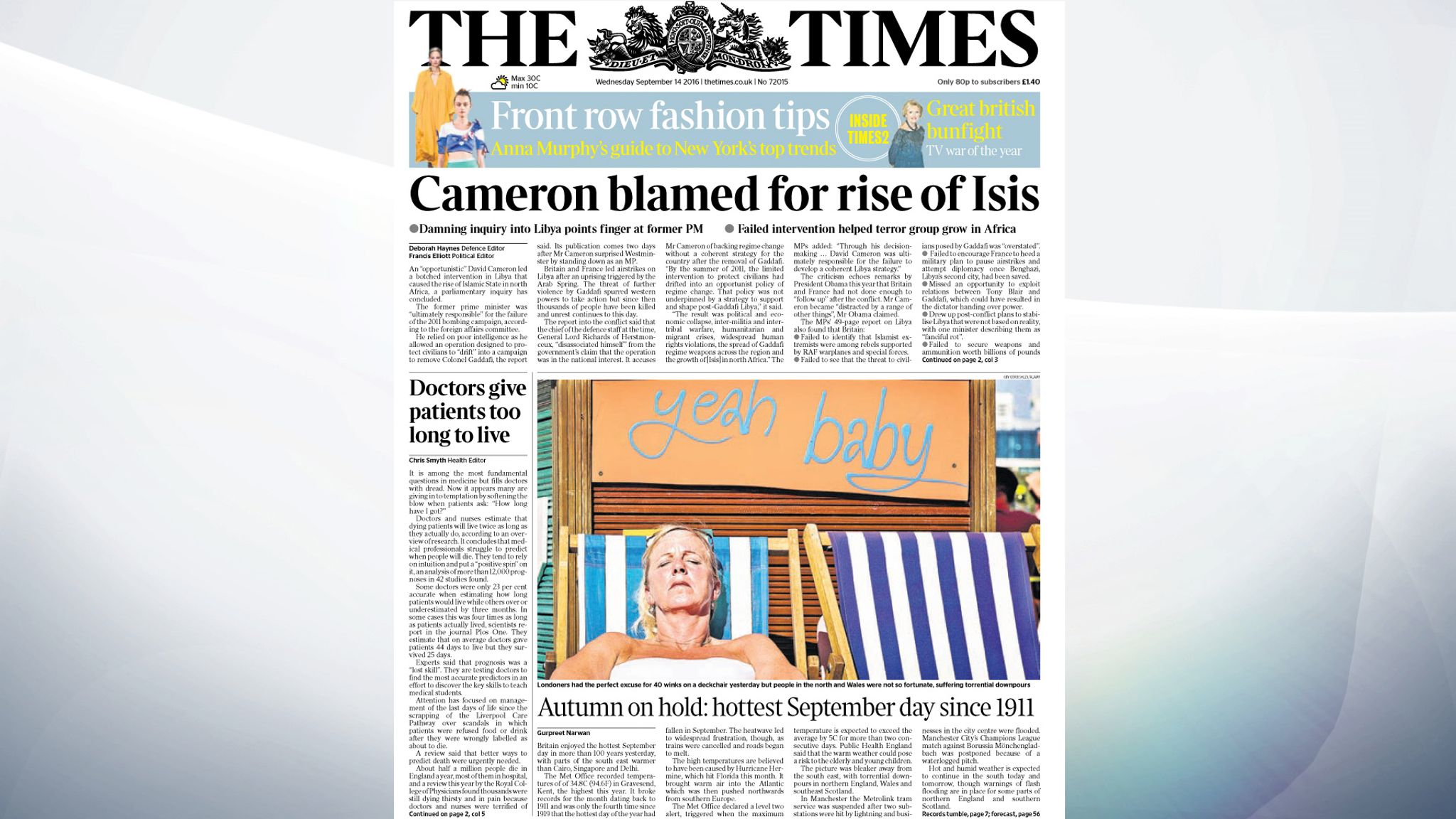 Wednesday's national newspaper front pages | UK News | Sky News