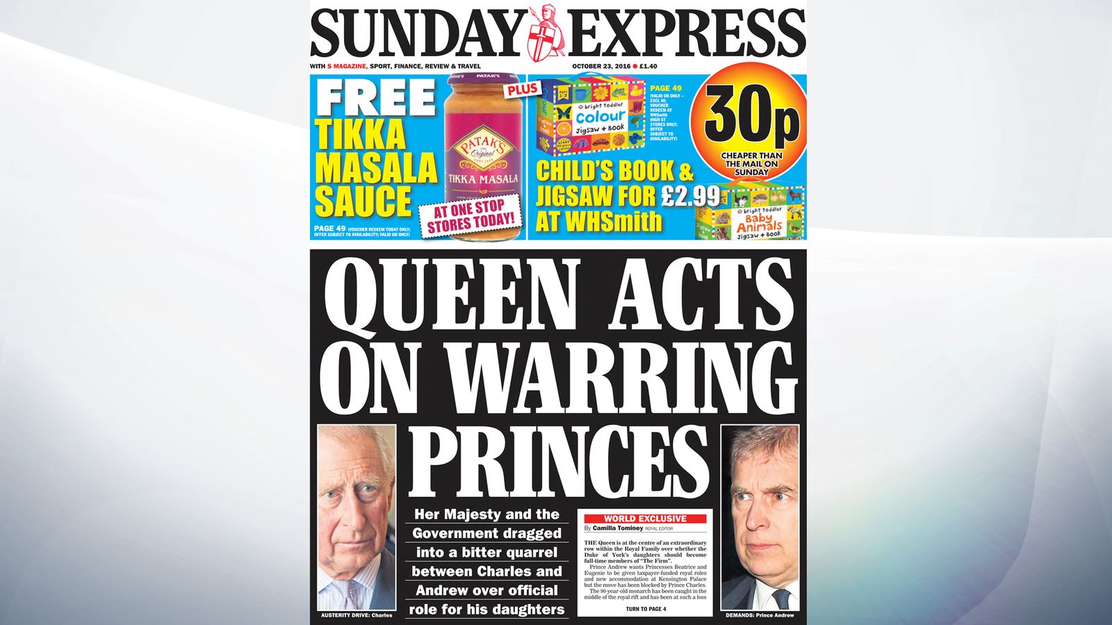 Sunday's national newspaper front pages | UK News | Sky News