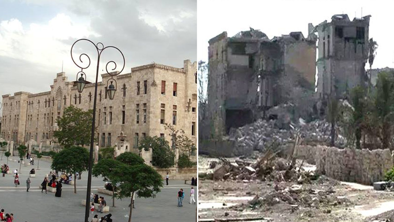 Aleppo: Before and after the airstrikes | World News | Sky News