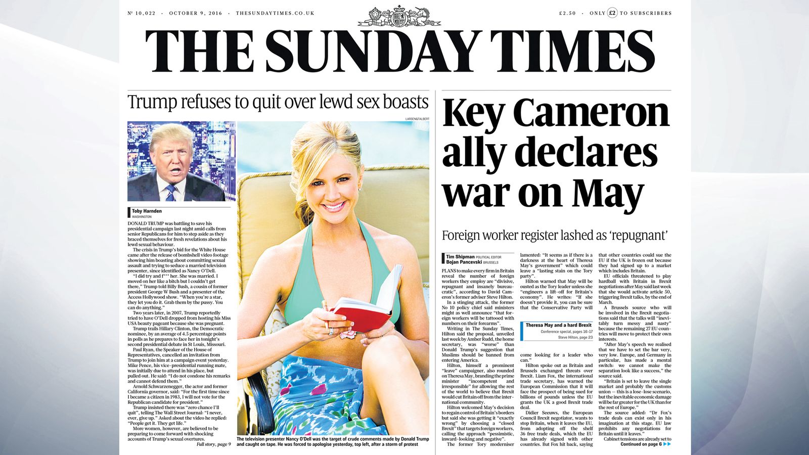 Sunday's national newspaper front pages | UK News | Sky News