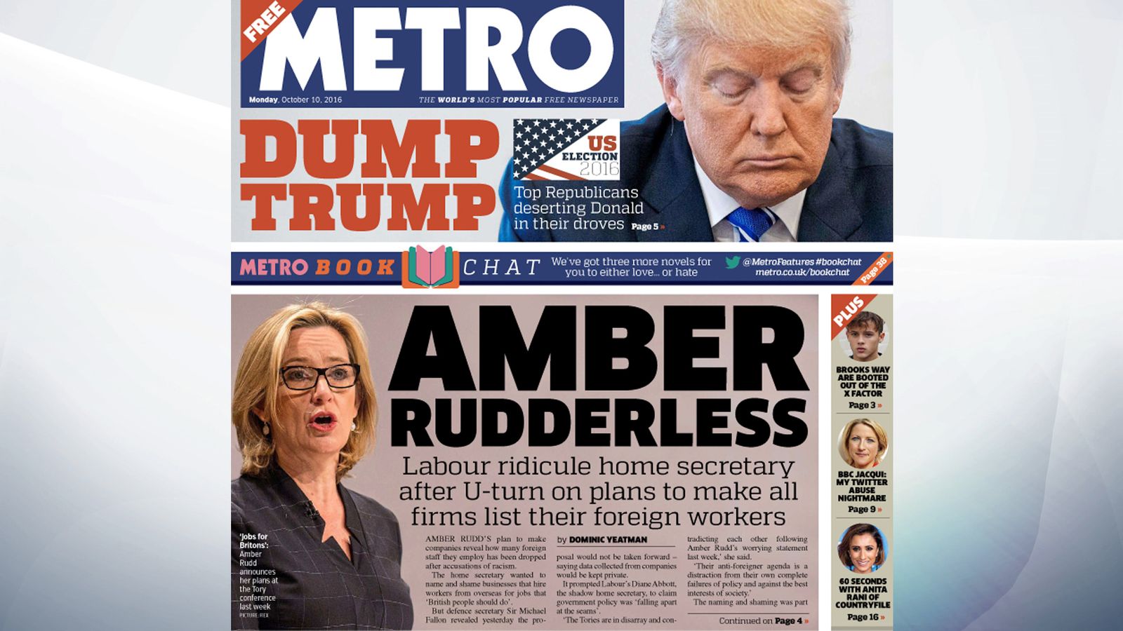 Monday's national newspaper front pages | UK News | Sky News