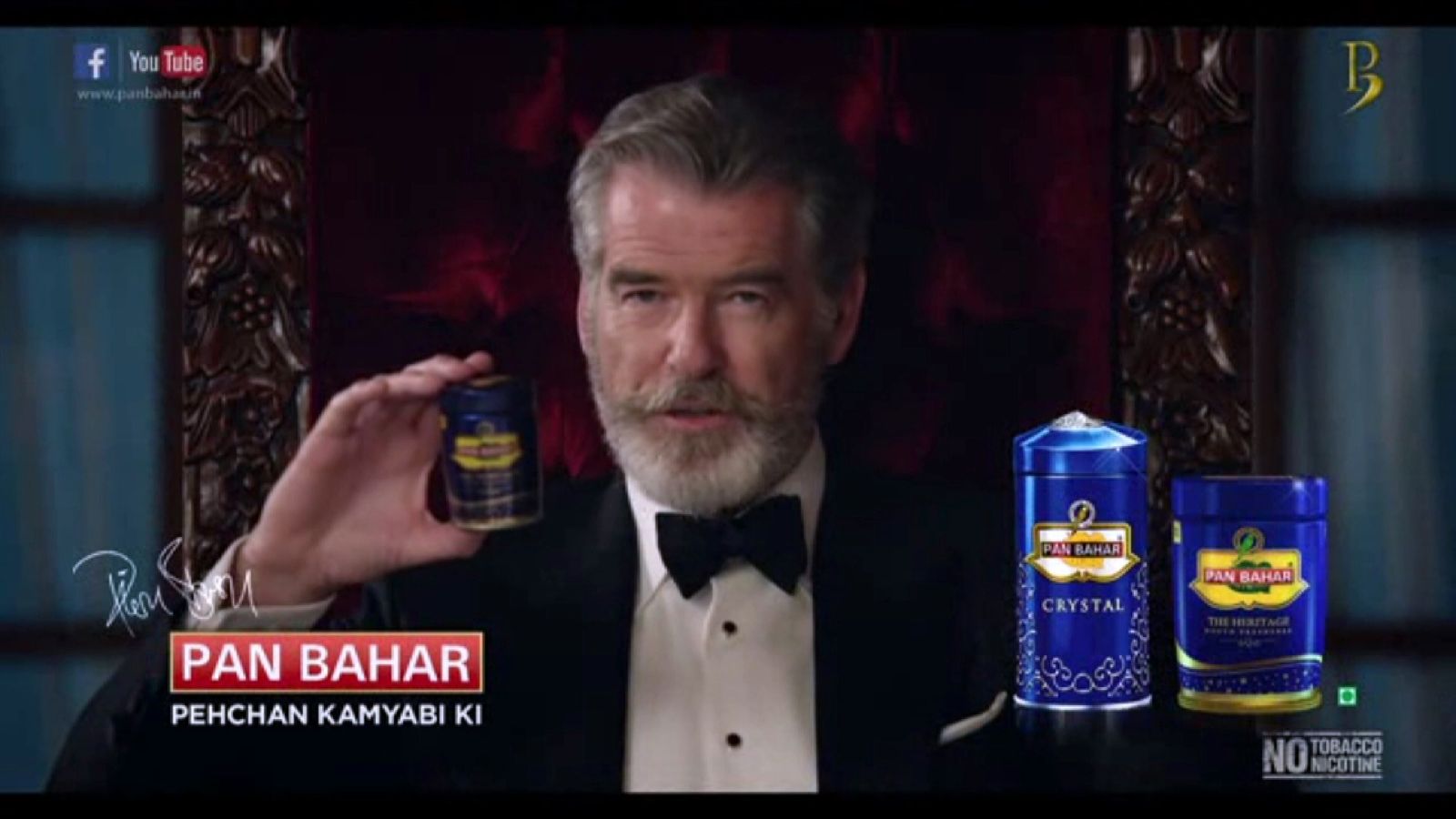 Pierce Brosnan 'cancer' row advert: Pan Bahar firm hits back | Ents ...