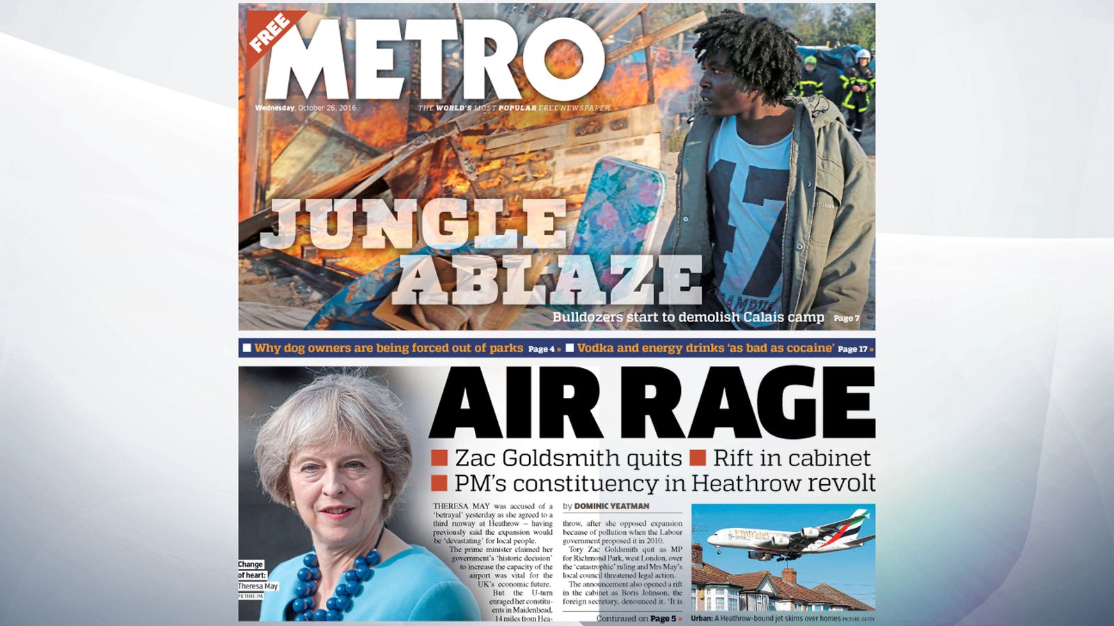 Wednesday's national newspaper front pages | UK News | Sky News
