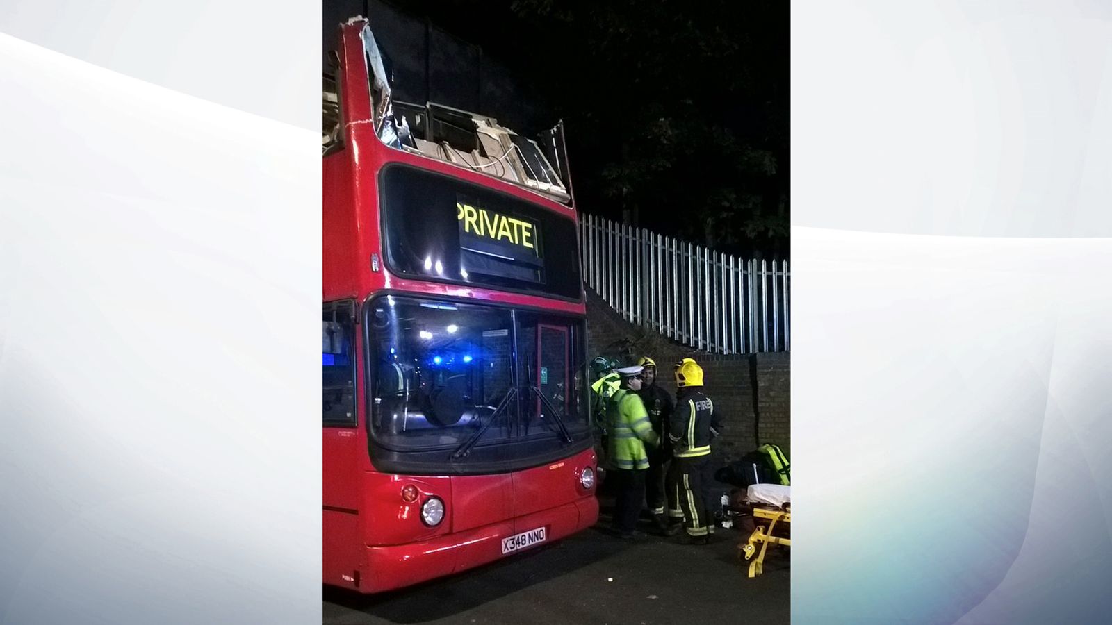 Casualties as double-decker bus crashes into railway bridge in London ...