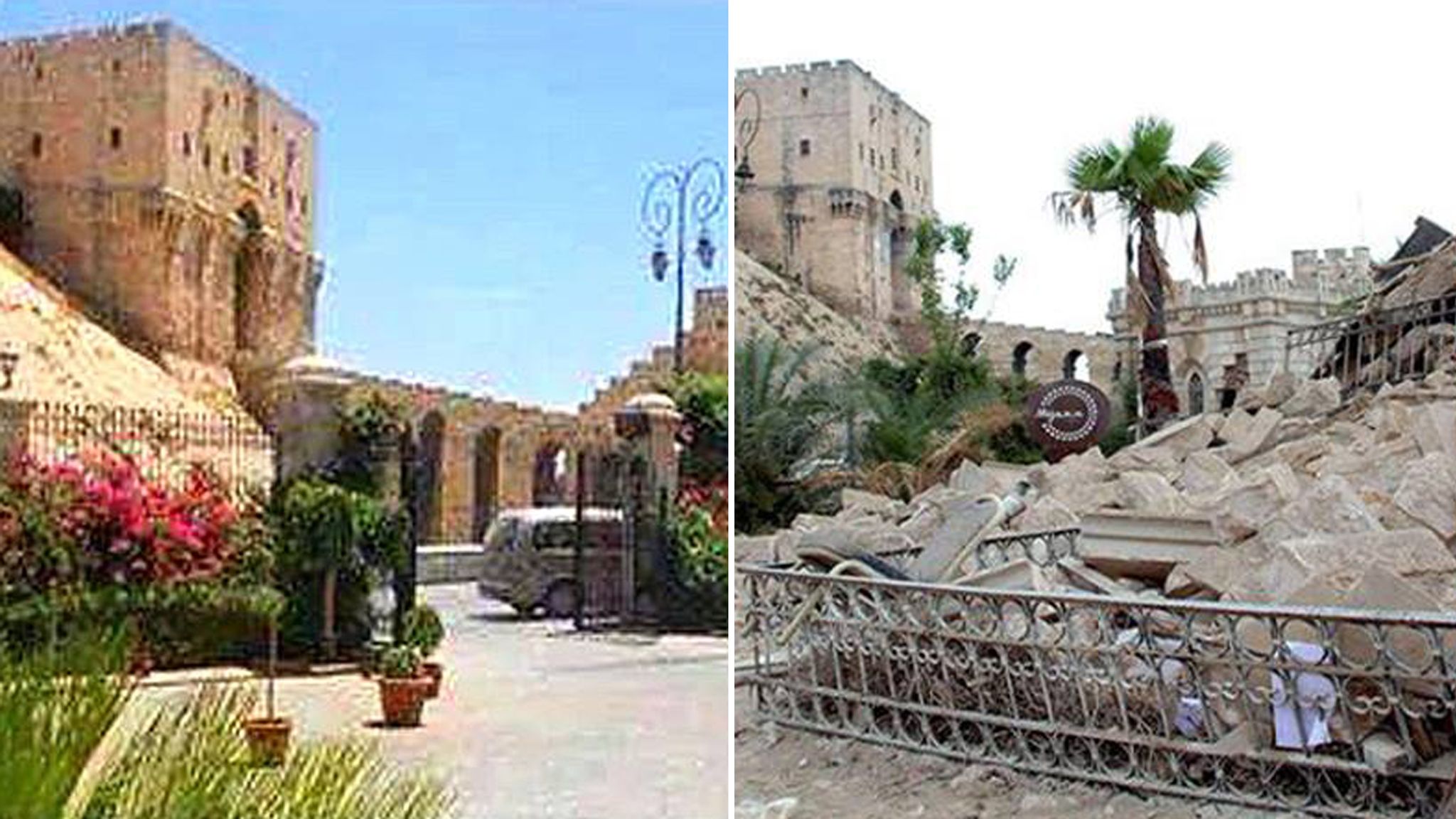 Aleppo: Before and after the airstrikes | World News | Sky News