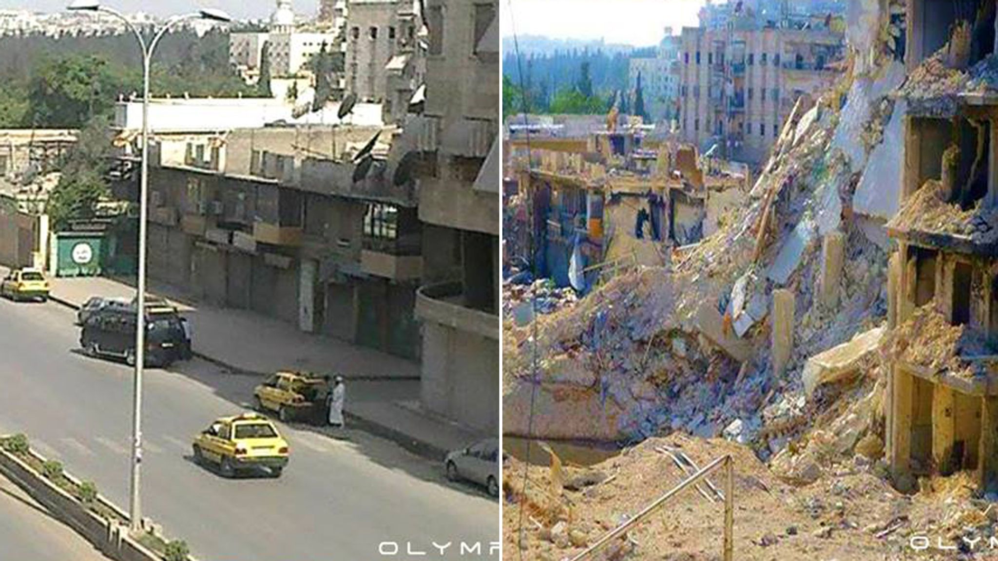 Aleppo: Before and after the airstrikes | World News | Sky News