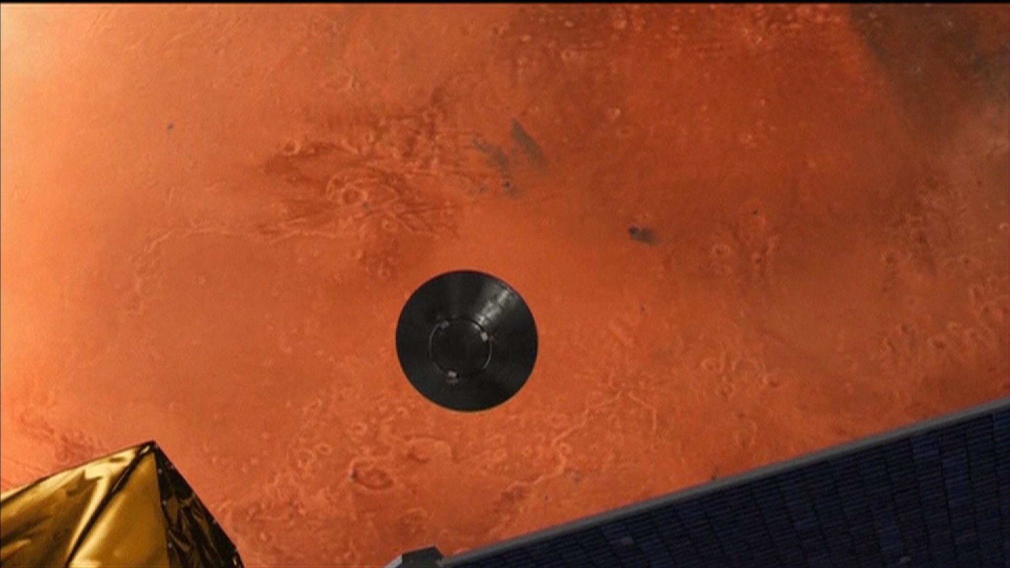 Schiaparelli Mars probe smashed into planet after ditching parachute ...