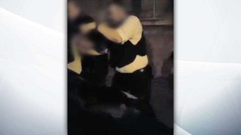Man claims police brutality in 'headlock' video footage | UK News | Sky ...
