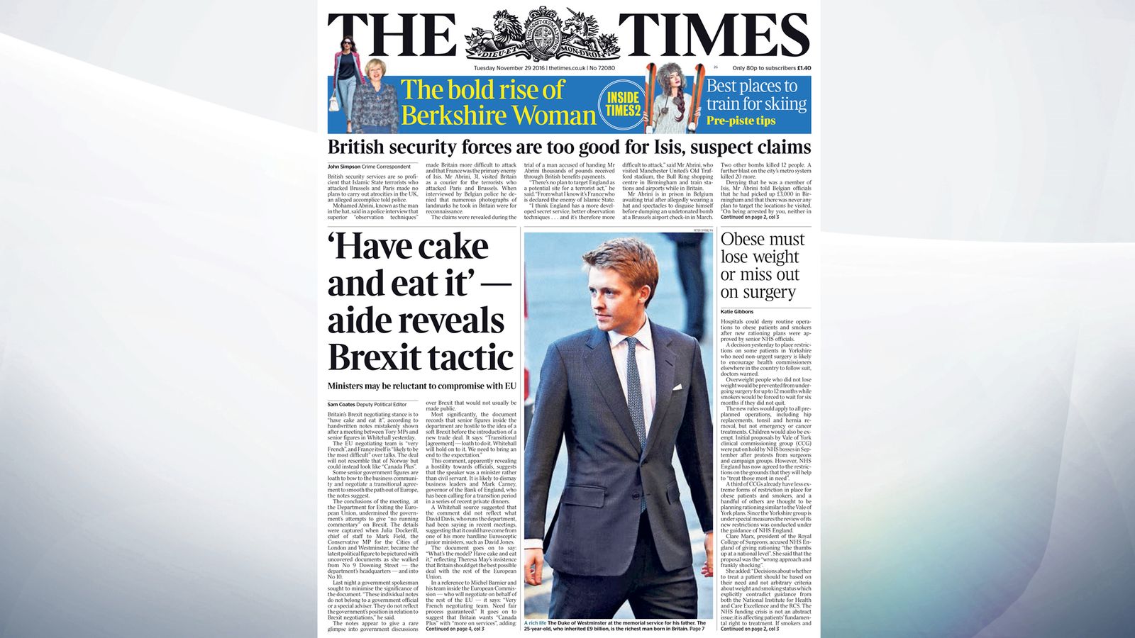 Tuesday's national newspaper front pages | UK News | Sky News