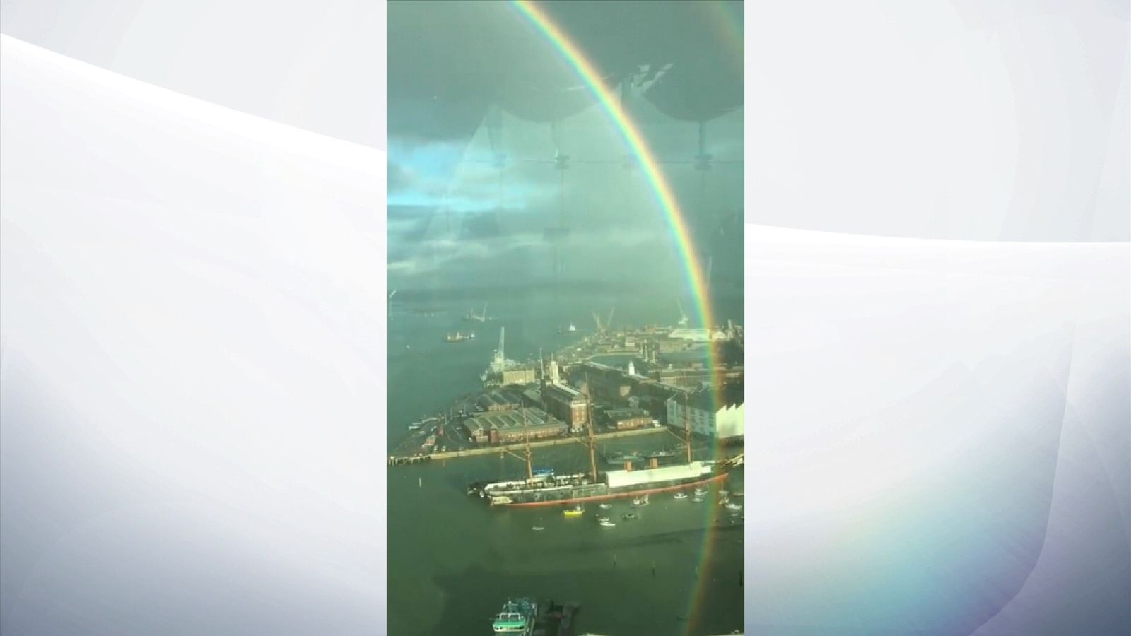 360-degree rainbow in Portsmouth Harbour | Scoop News | Sky News