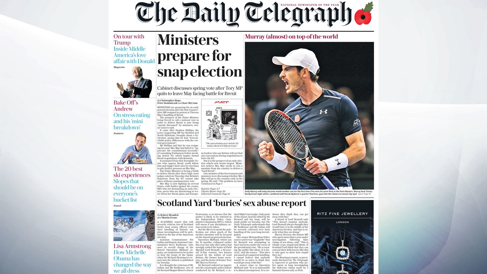 Saturday's national newspaper front pages | UK News | Sky News