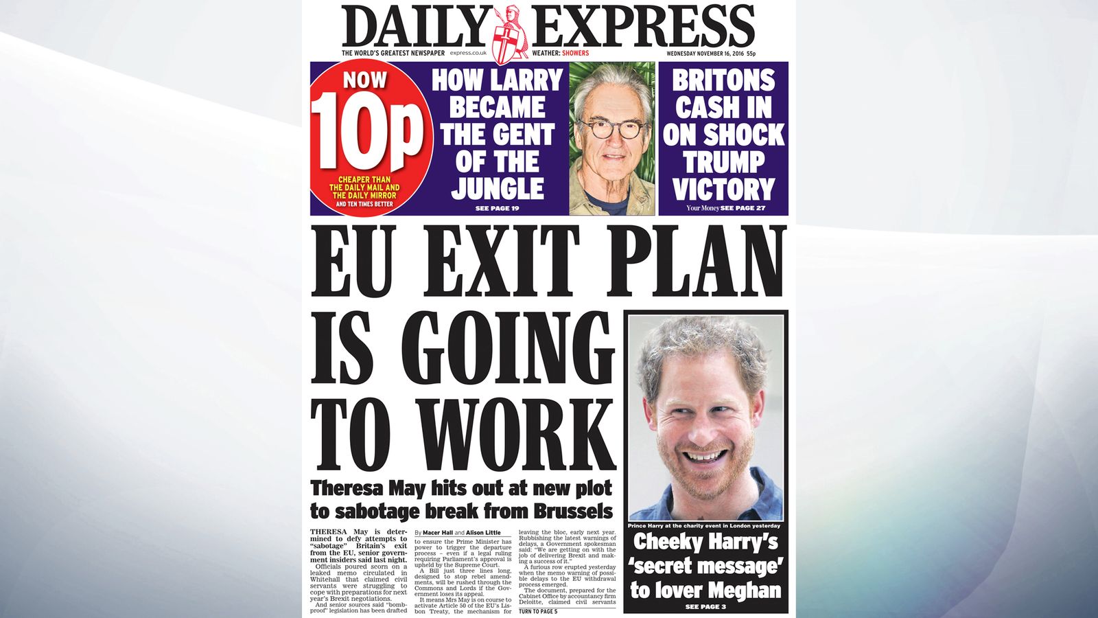 Wednesday's national newspaper front pages | UK News | Sky News