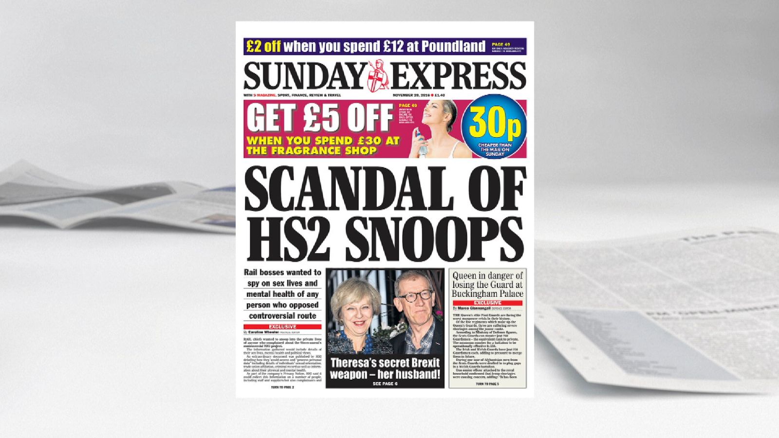 Sunday's national newspaper front pages | Scoop News | Sky News