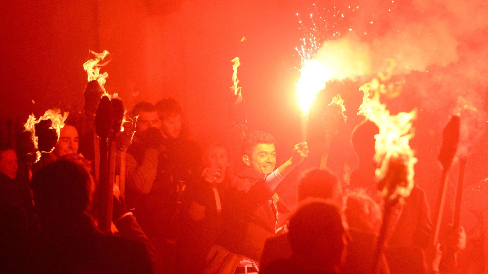 Donald Trump effigy burned on Lewes bonfire | UK News | Sky News